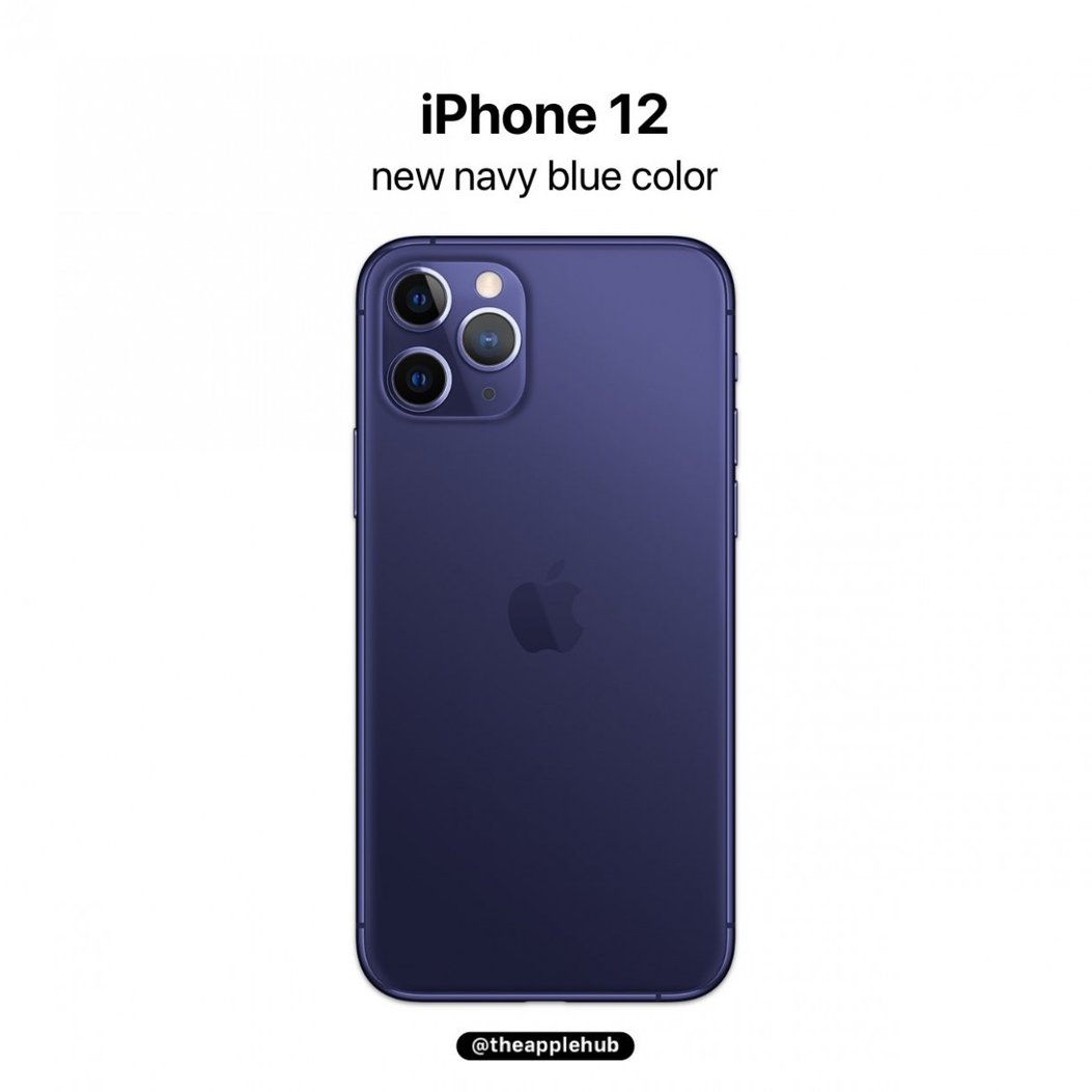 【iPhone 12 概念图】低调又显高级海军蓝新配色！