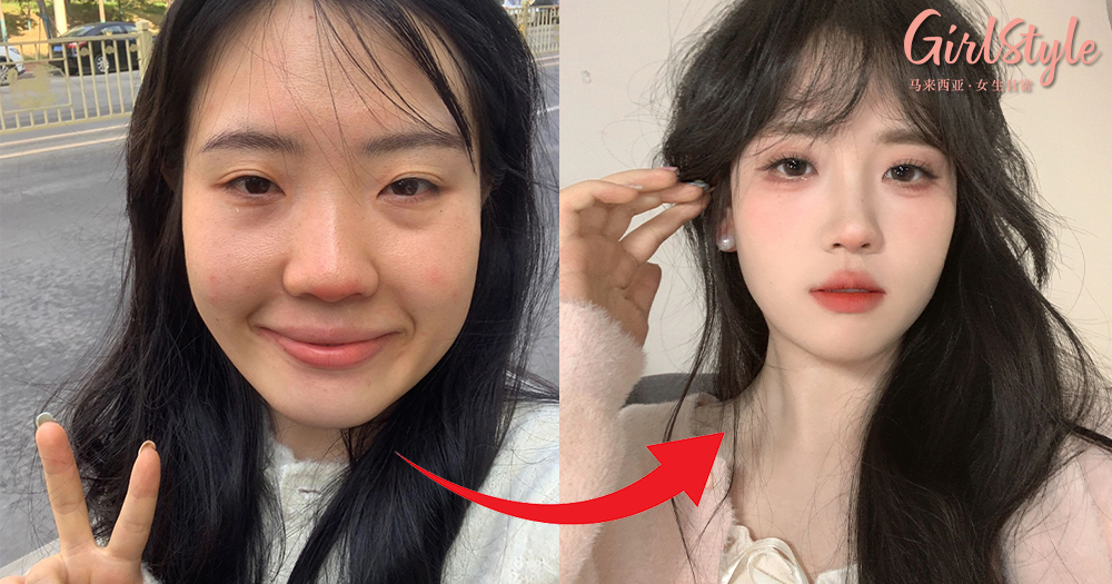 适合新手5min韩系氛围妆教程，减龄又显嫩上班+约会都不会出错！